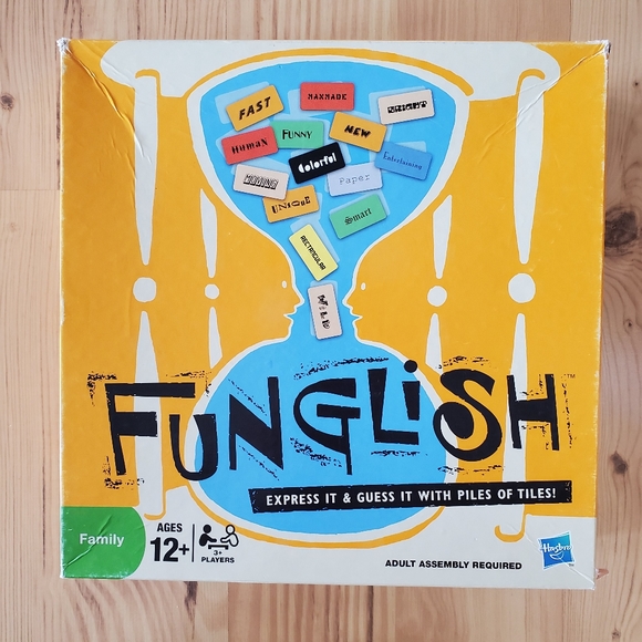 Hasbro | Games | Hasbro Board Game Funglish | Poshmark